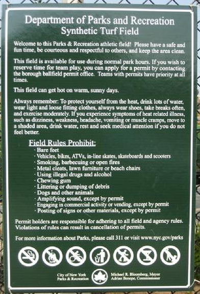 Warning Signs — Safe Healthy Playing Fields