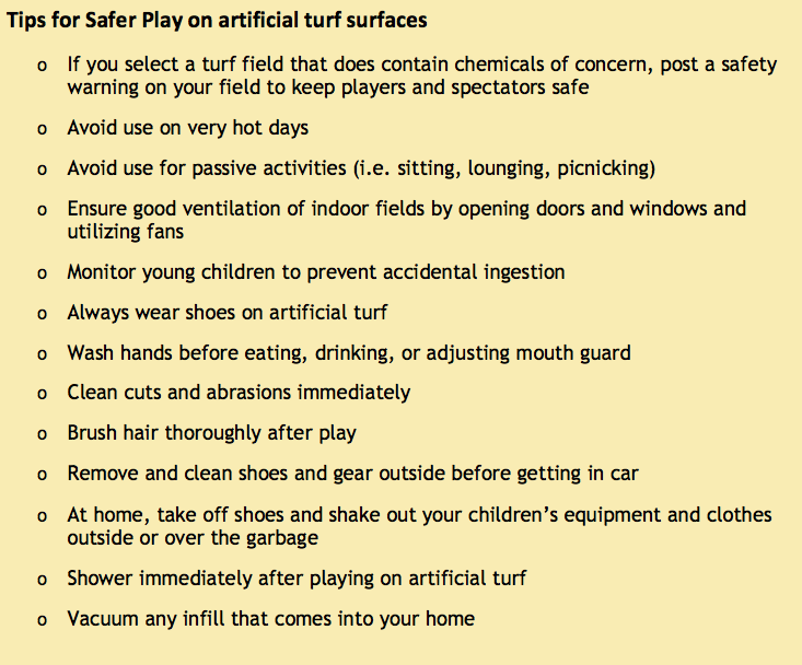 Warning Signs — Safe Healthy Playing Fields