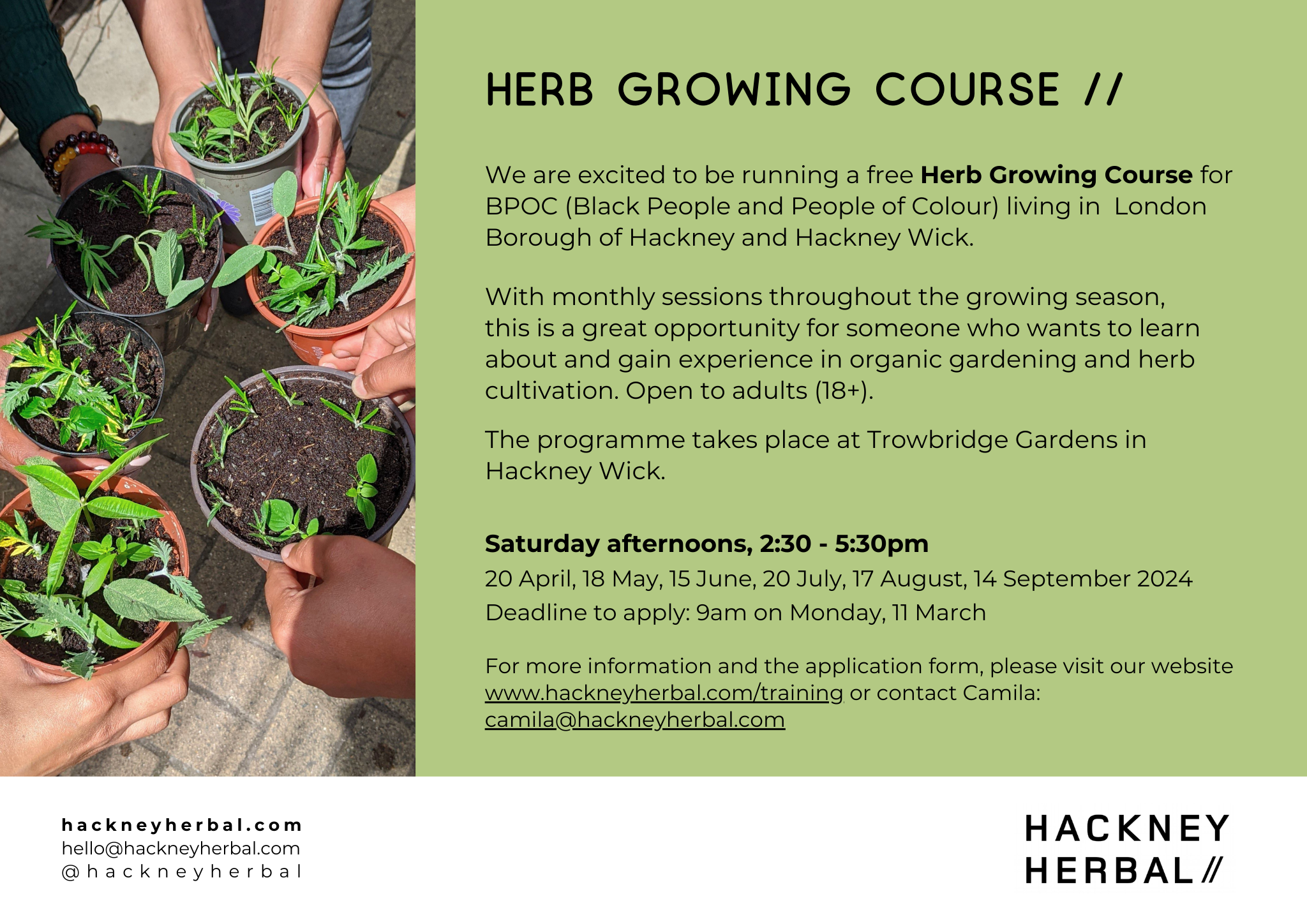 Training 2024 — Hackney Herbal