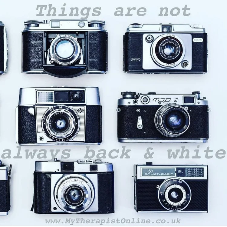 My Therapist Online - Things are not always black & white - CBT Skills ...