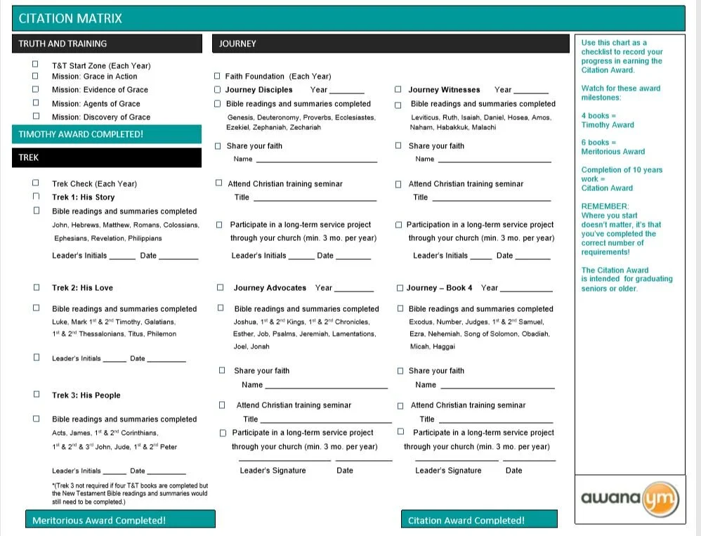 Trek — Awana Colorado
