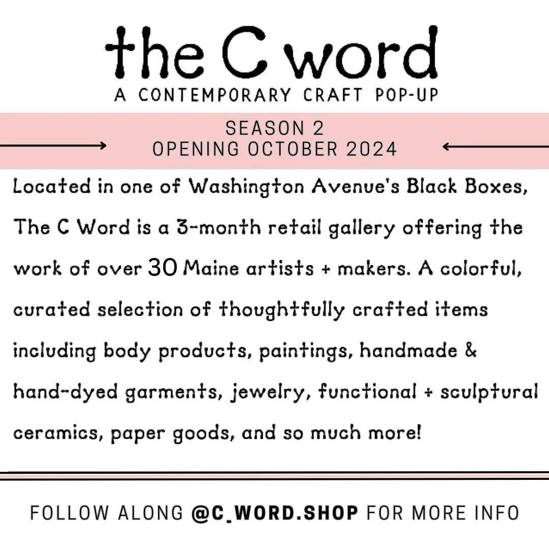 The C Word: A Contemporary Craft Pop-Up — Cat Quattrociocchi