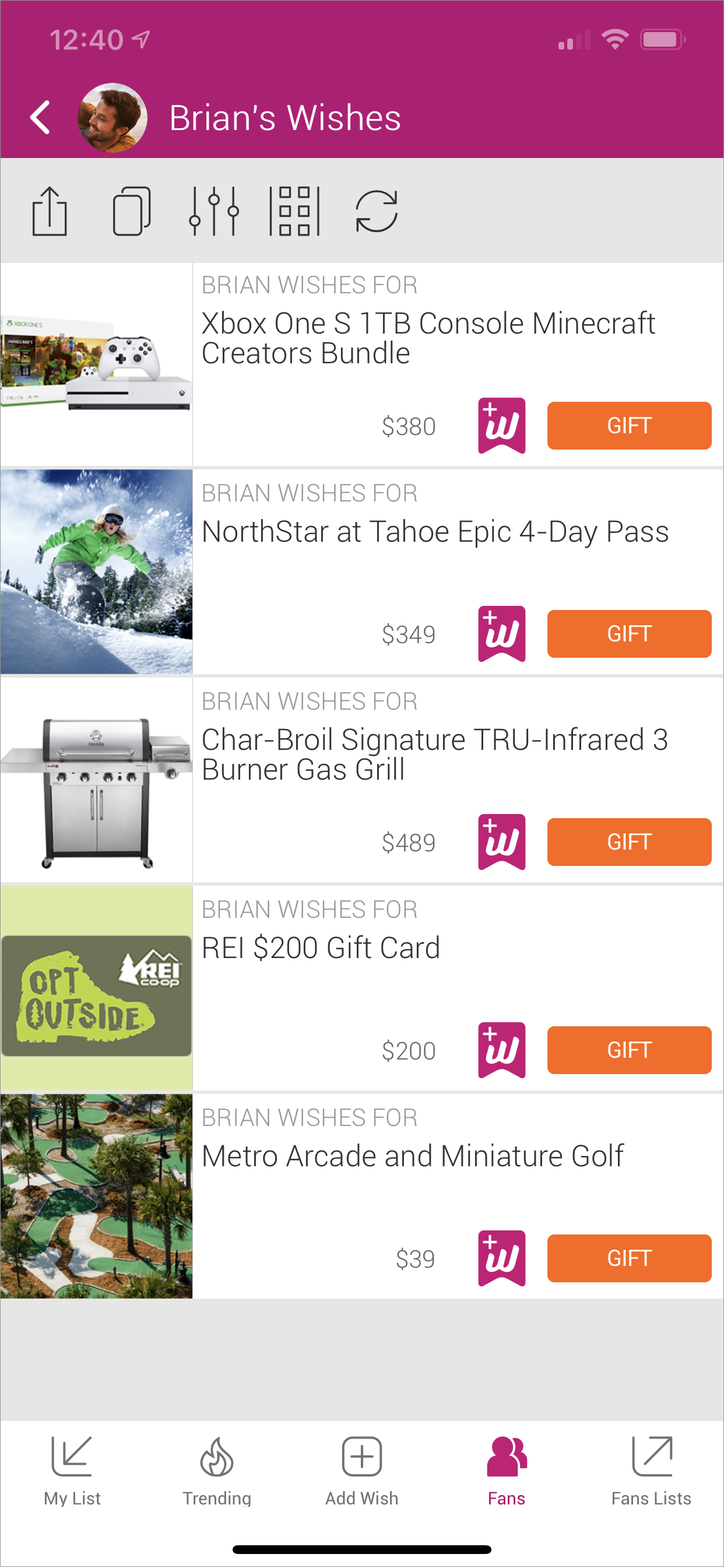 How to View Your Friend's Wishlist — Wishfinity