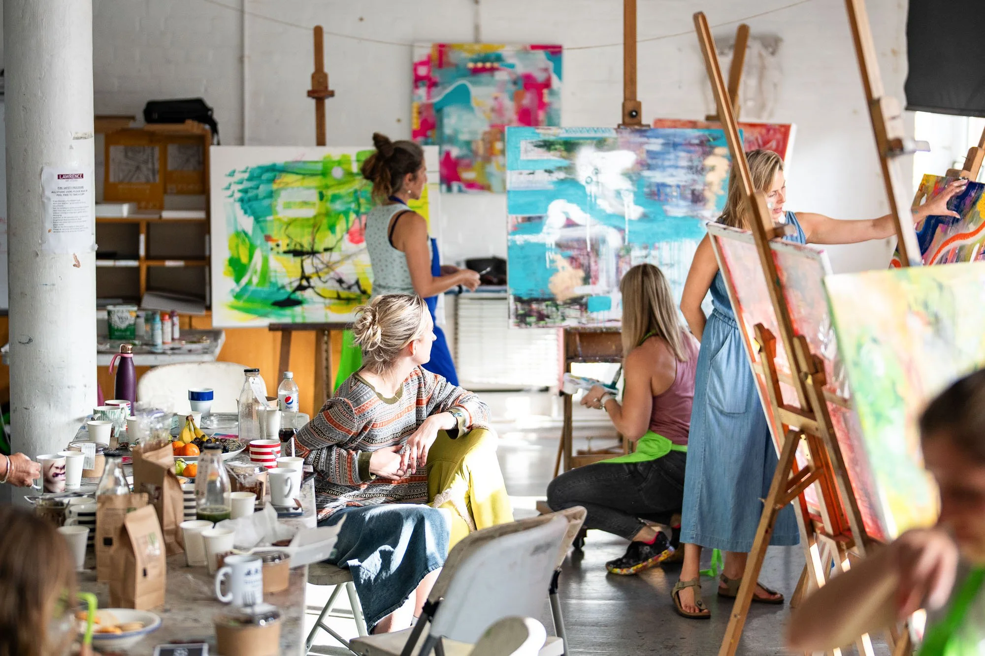 Brighton abstract painting workshop with Magdalena