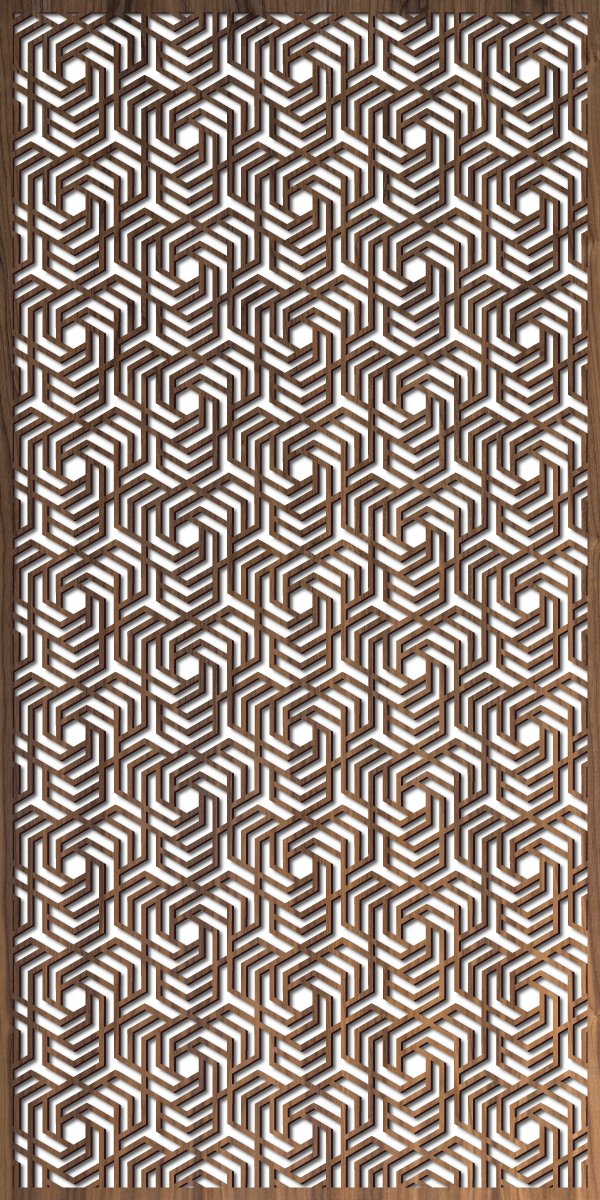 Hexagon Puzzle Laser Cut Pattern — Lightwave Laser