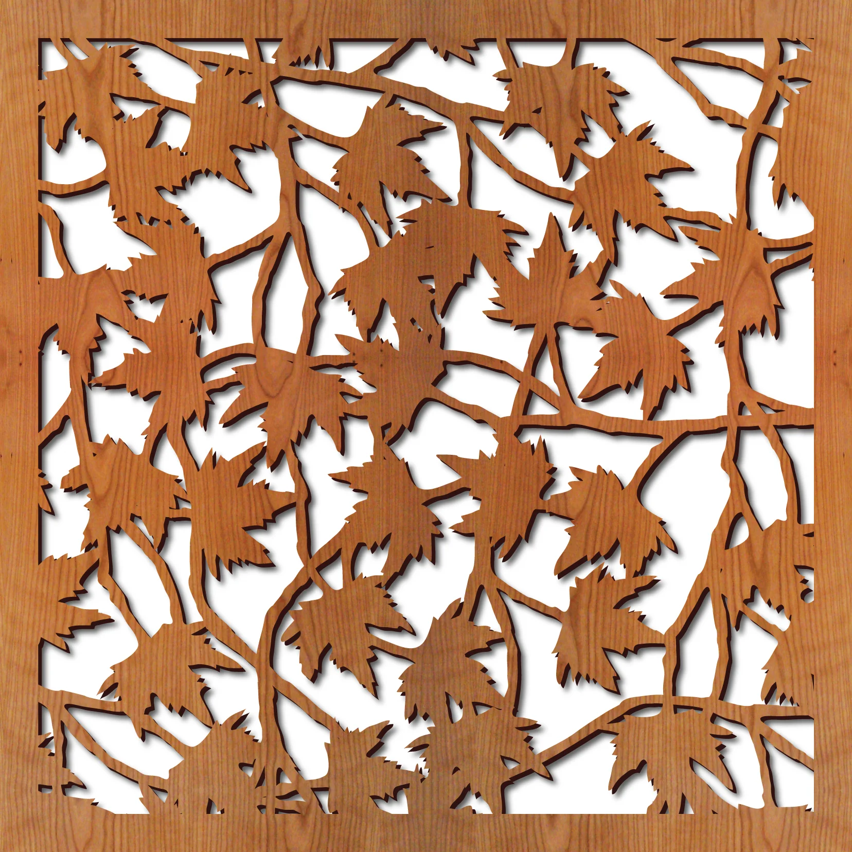 Maple Leaves Laser Cut Pattern — Lightwave Laser