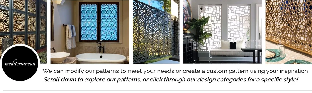 Mediterranean Laser Cut Patterns, Wood Laser Cut Mediterranean Style ...