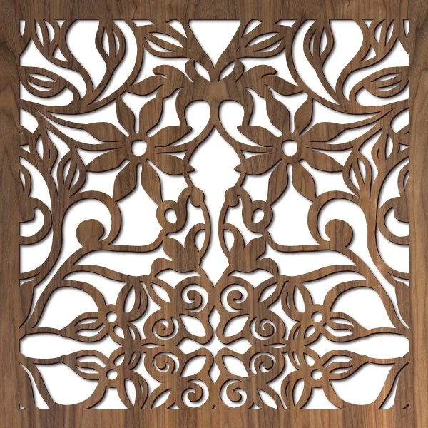 Spring Vines Laser Cut Pattern — Lightwave Laser