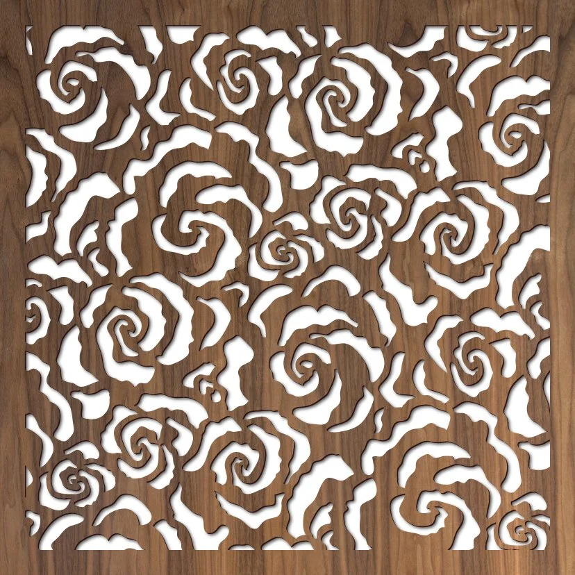 Roses Laser Cut Pattern — Lightwave Laser