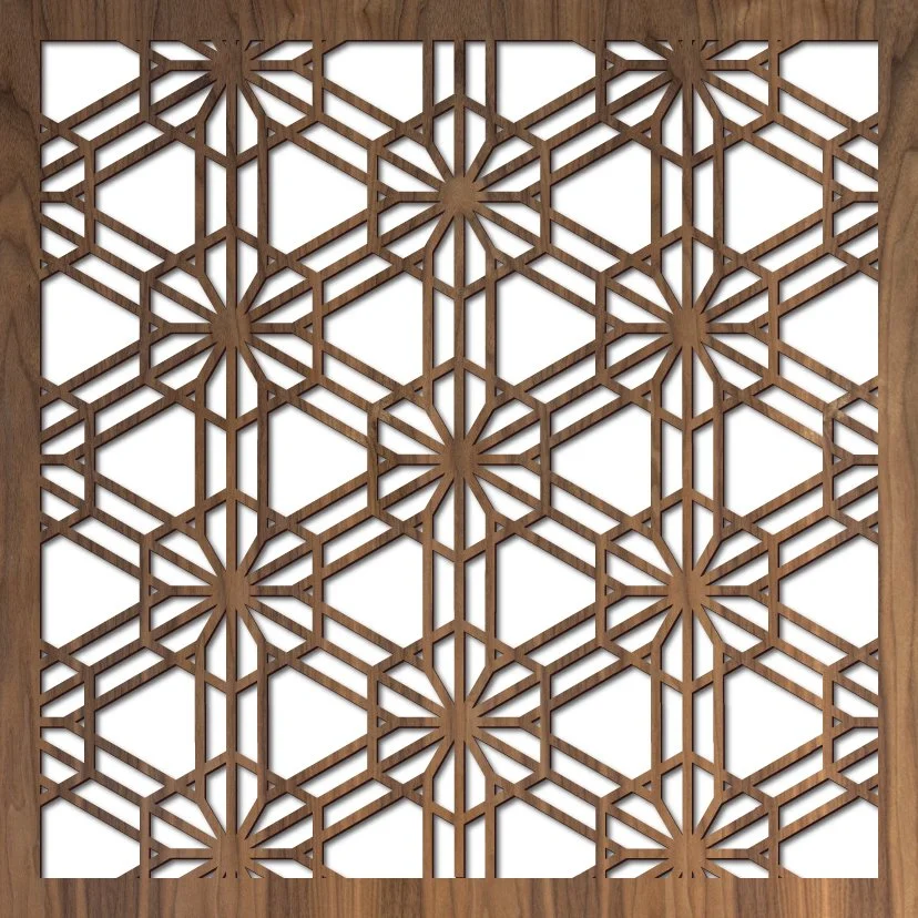 Tortoise Shell 1 Laser Cut Pattern — Lightwave Laser