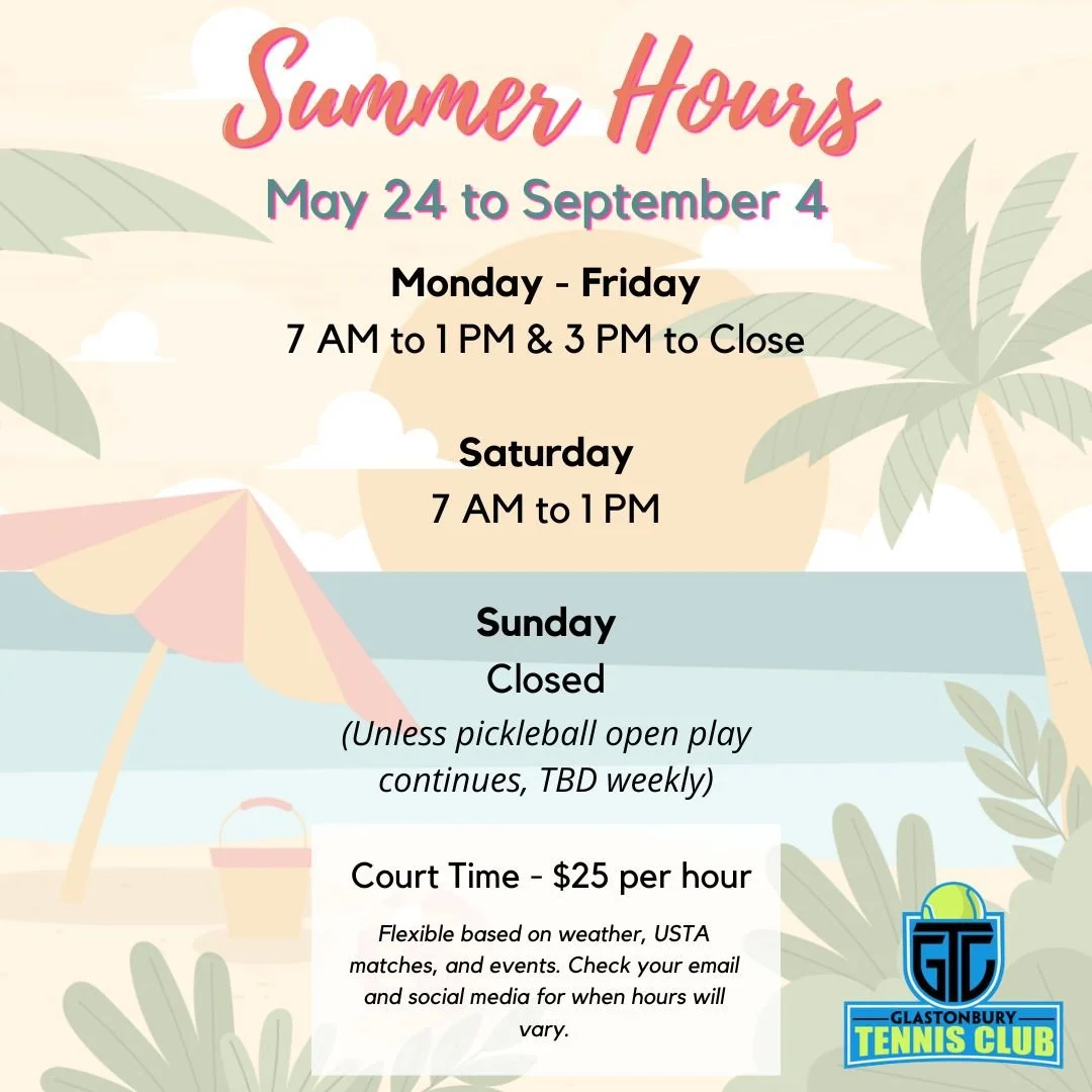 Seasonal Membership & Rates - Glastonbury Tennis Club