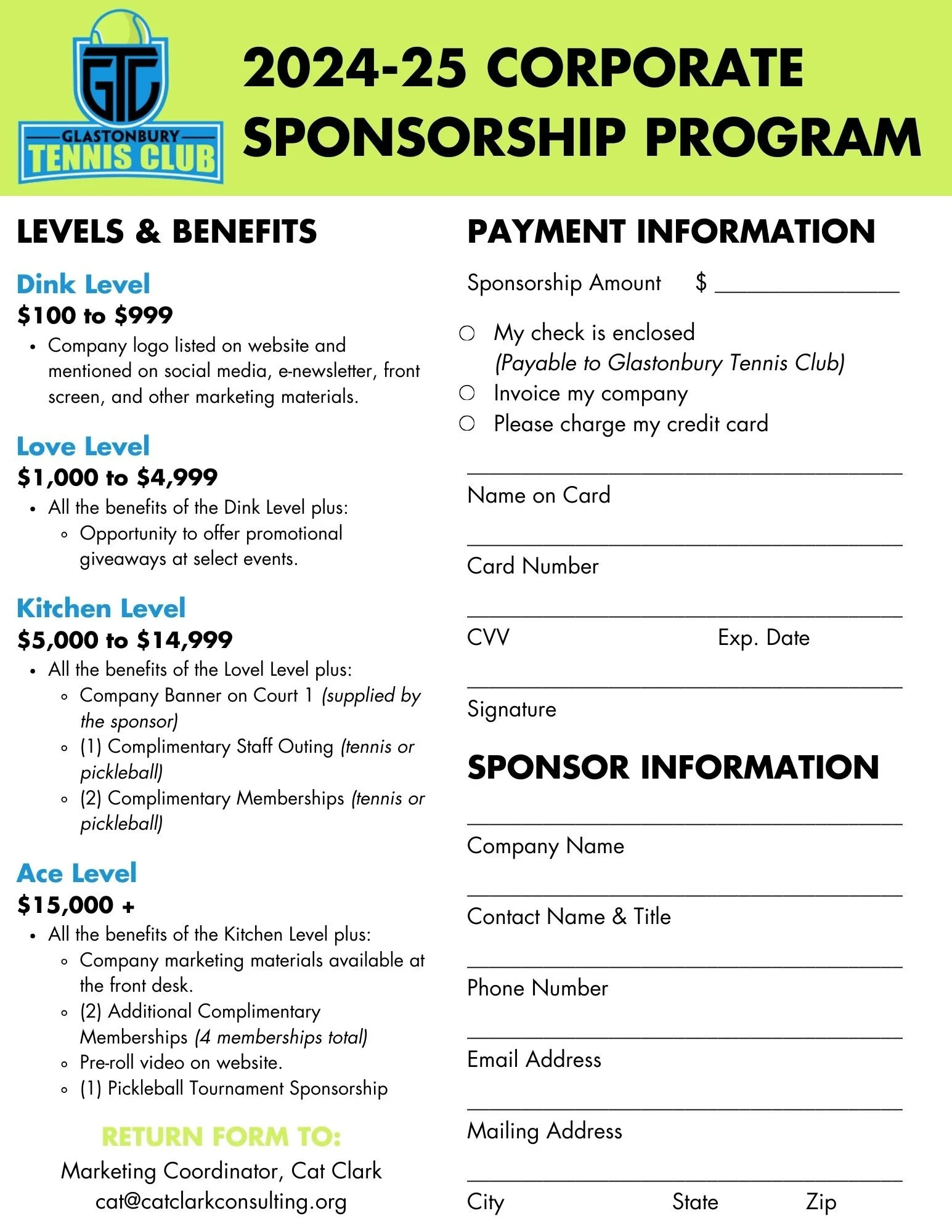 Corporate Sponsors - Glastonbury Tennis Club