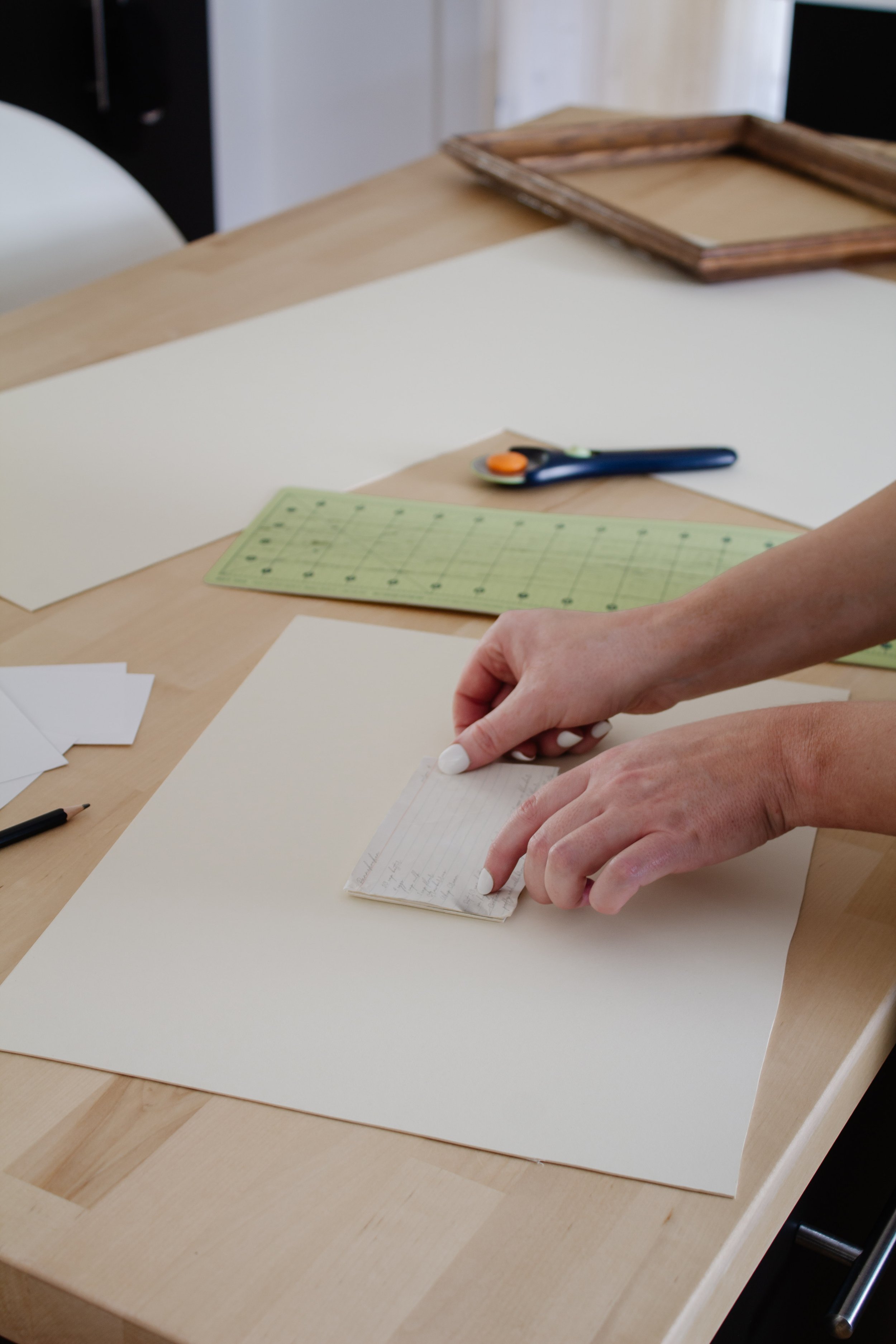 DIY Family Recipe Art | How I Made An “Old” Recipe Card & Framed It ...