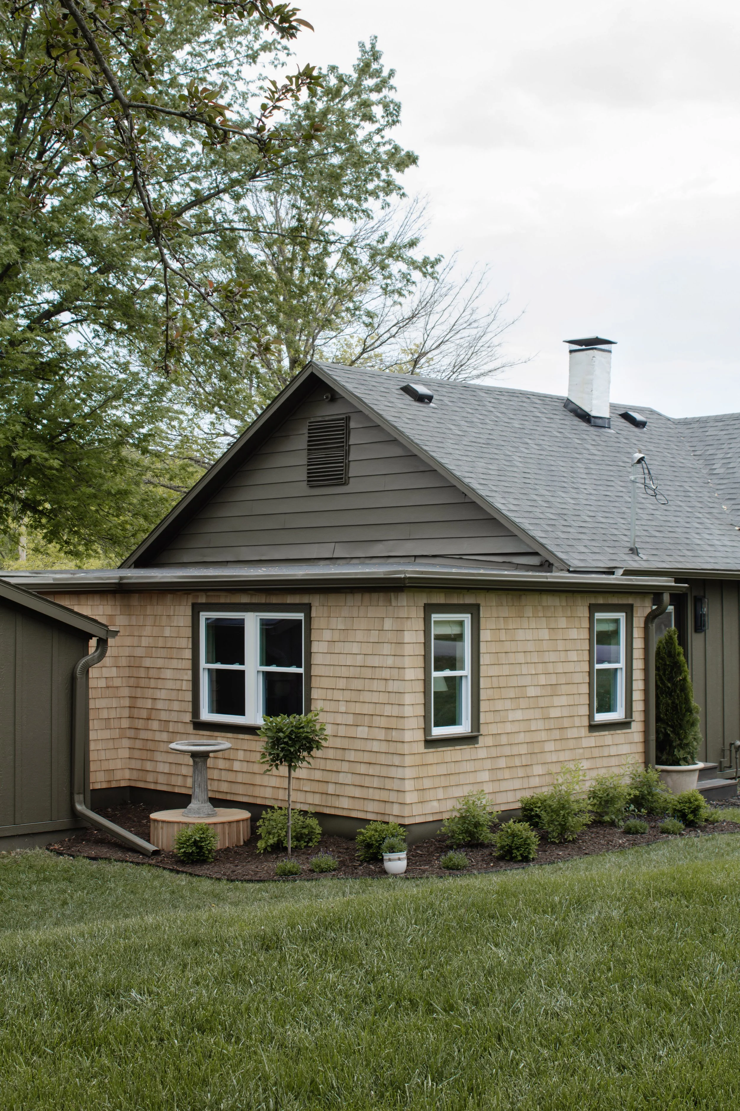 See How Much Our Cedar Shake Siding Color Has Changed After 3 Years ...