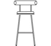 Bitsi - Cafe Chair - Bar & Counter Stools | Division Twelve — Division ...