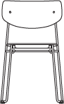 Goldi - Stacking Cafe Chair — Division Twelve