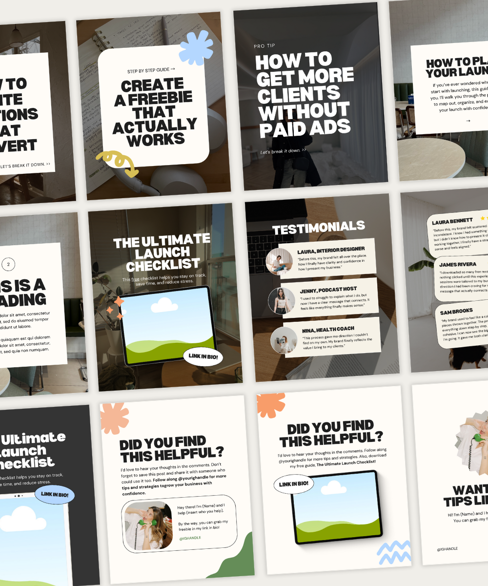 Canva Template Library | 100+ Templates for Business Owners — molly ho ...