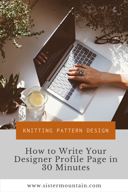 How to Write Your Designer Profile Page in 30 Minutes | Sister Mountain