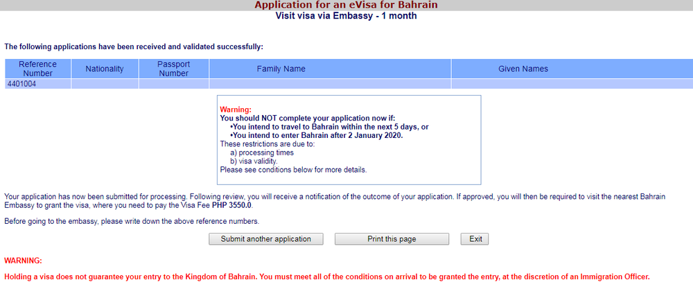 How To Apply For Bahrain Tourist Visa With Philippines Passport ...