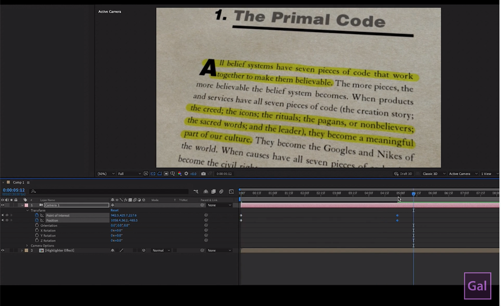 Fast and Realistic 3D Paper Highlighter Animation in Adobe After ...