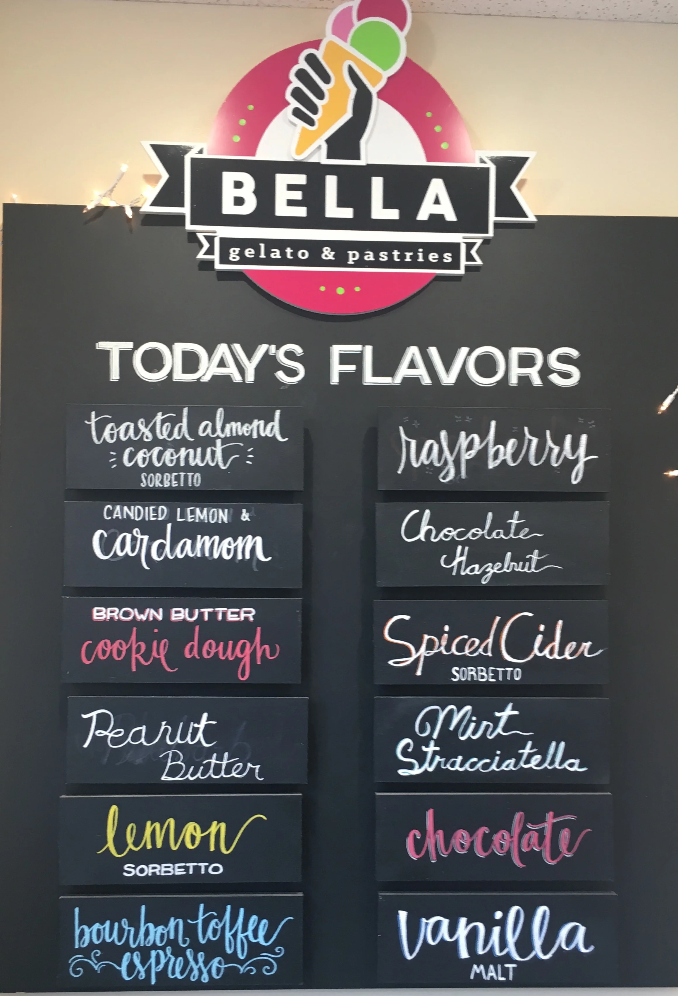 Bella Gelato & Pastries — bella luna