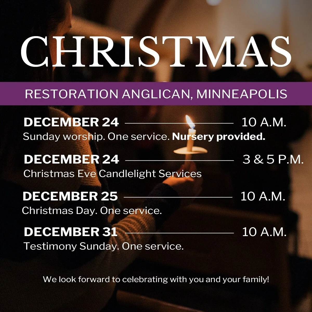 Announcing Table Groups ∙ Restoration Anglican