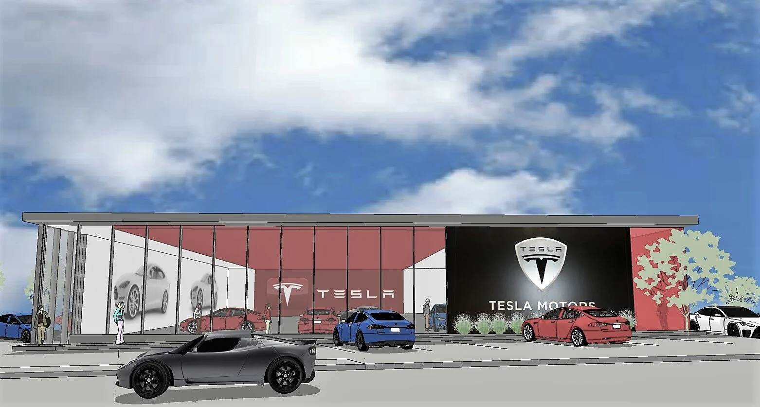 Tesla Showroom — CONNECT ARCHITECTURE
