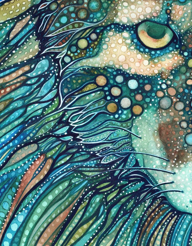 Tamara Phillips — Little Wolf Watercolour Painting