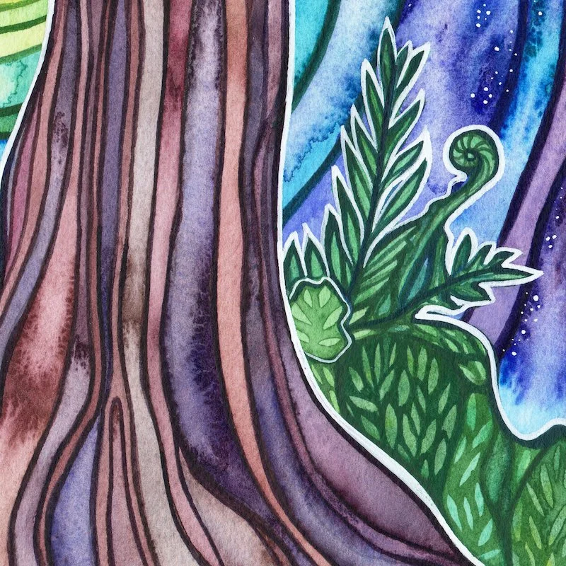 Tamara Phillips — Moon Tree original watercolour