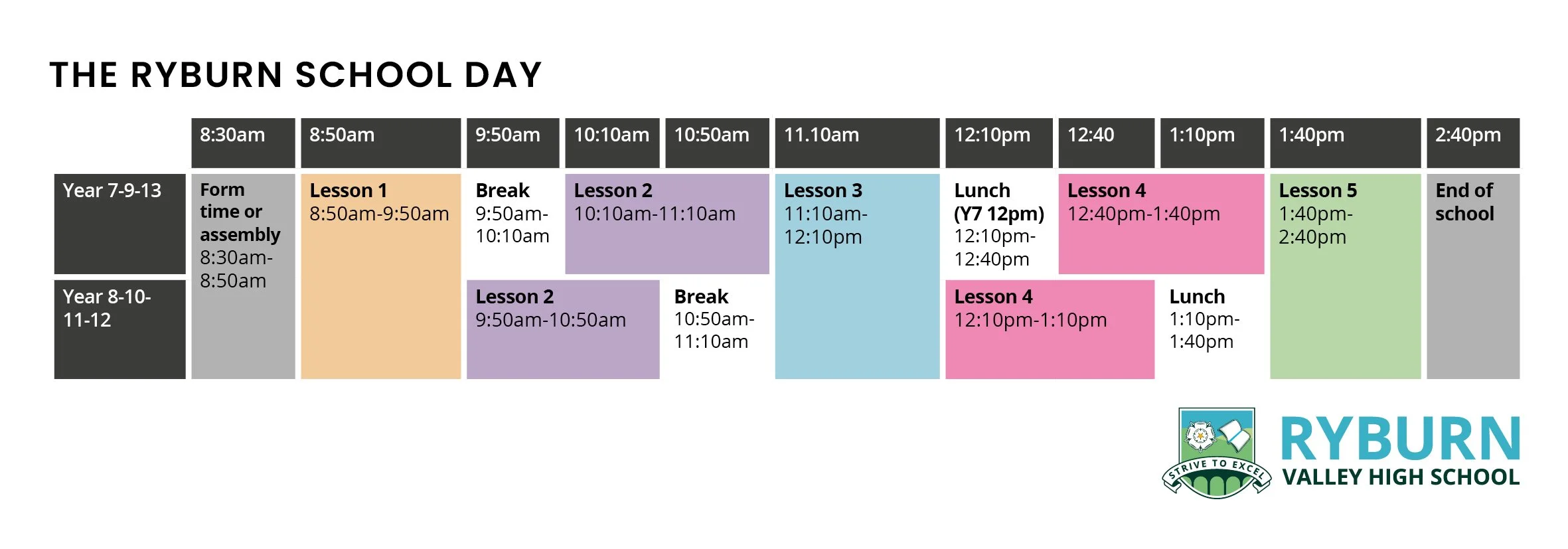 The School Day 2024/25 — Ryburn Valley High School