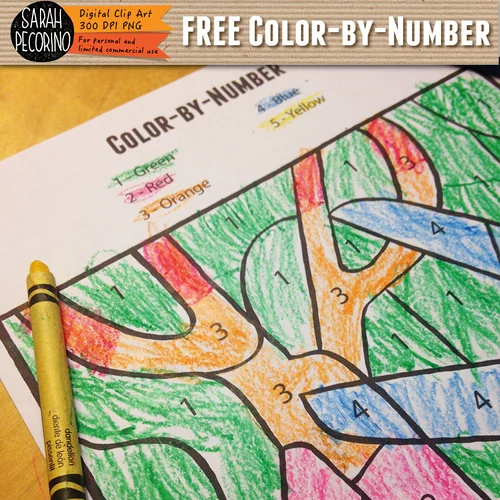 How to Use "Make Your Own Color-by-Number Clip Art Blanks" — Sarah ...