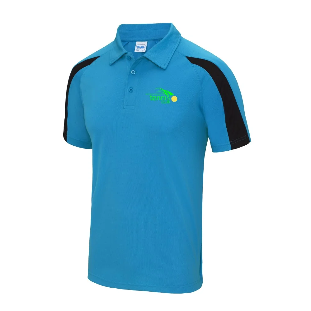 Men's Two Tone Polo — Shotley and Benfieldside Tennis Club
