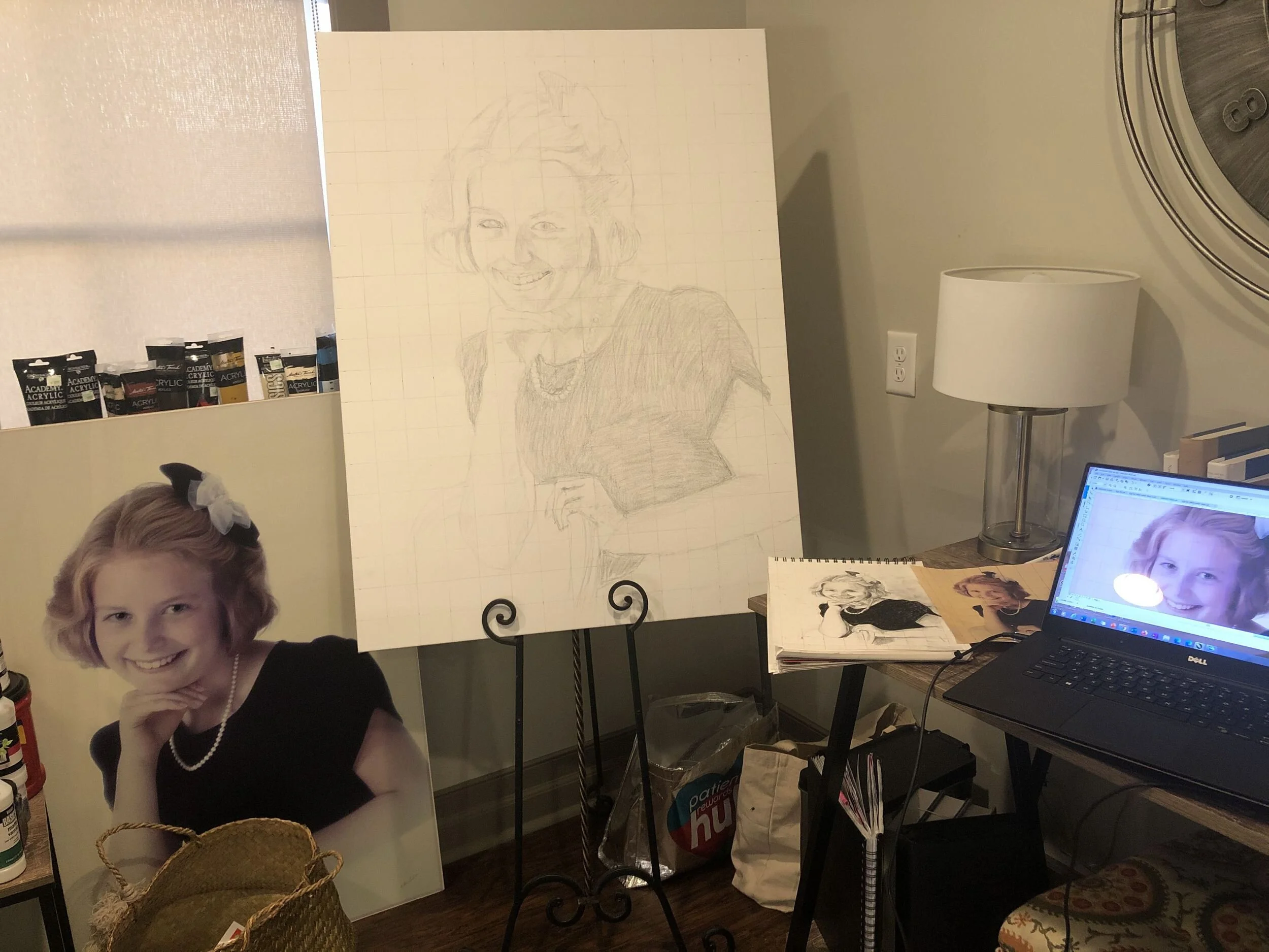 Painting Progression of Portrait — Creative Visions Artists