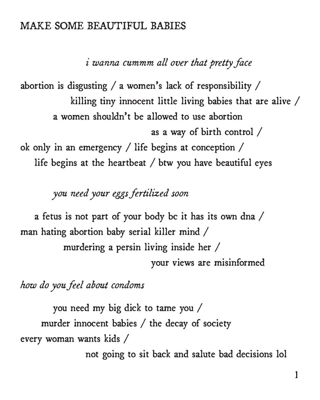 Stop Abortion Poem