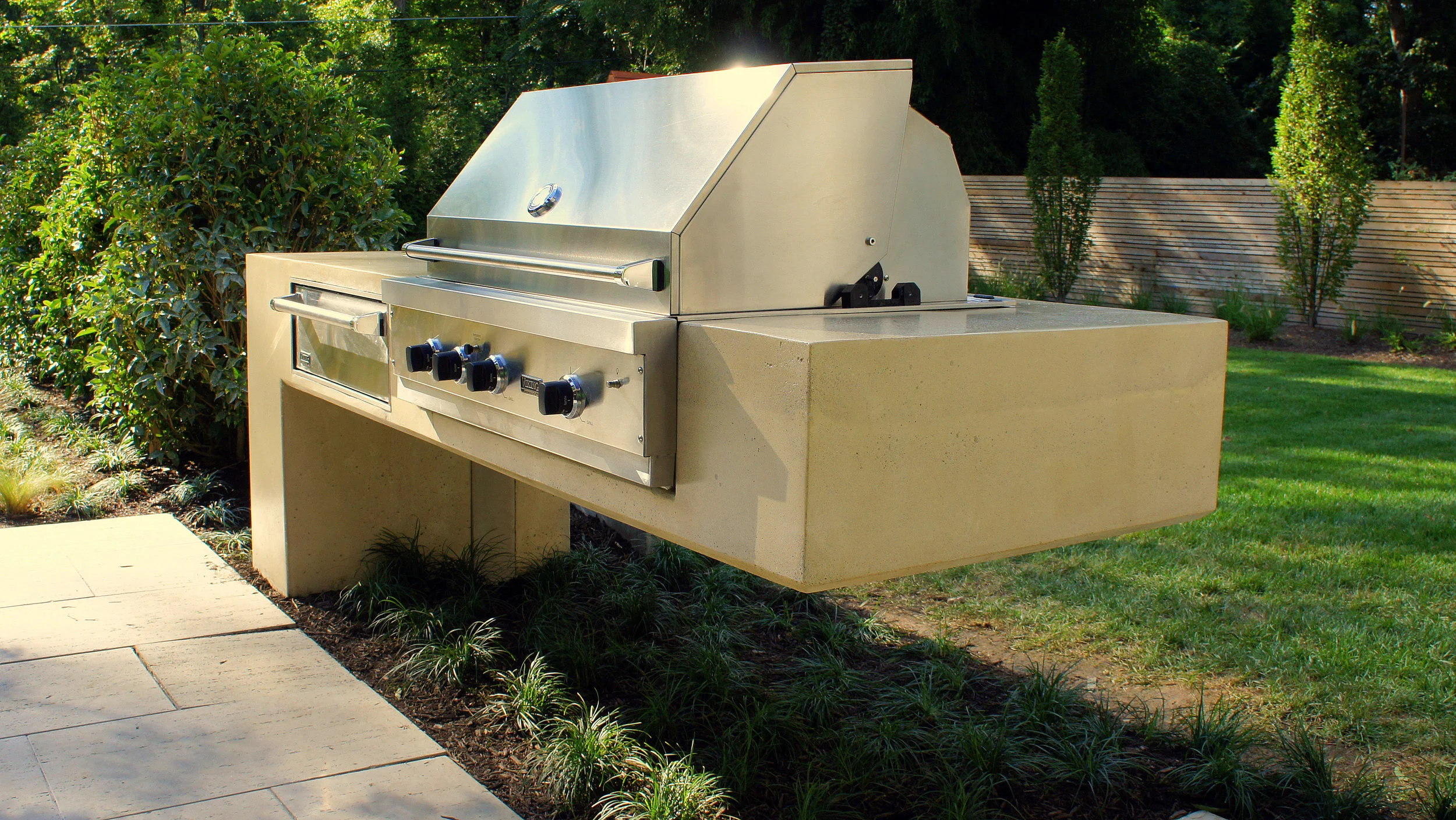 Cantilever Grill Station — Hyde Concrete