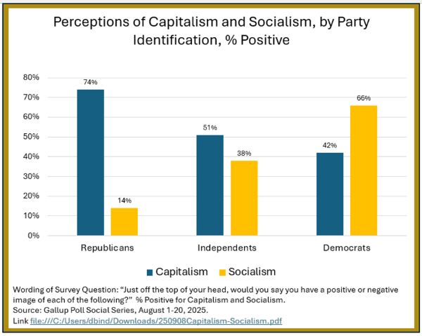 American Perceptions of Capitalism and Socialism, by Political Party — HOME