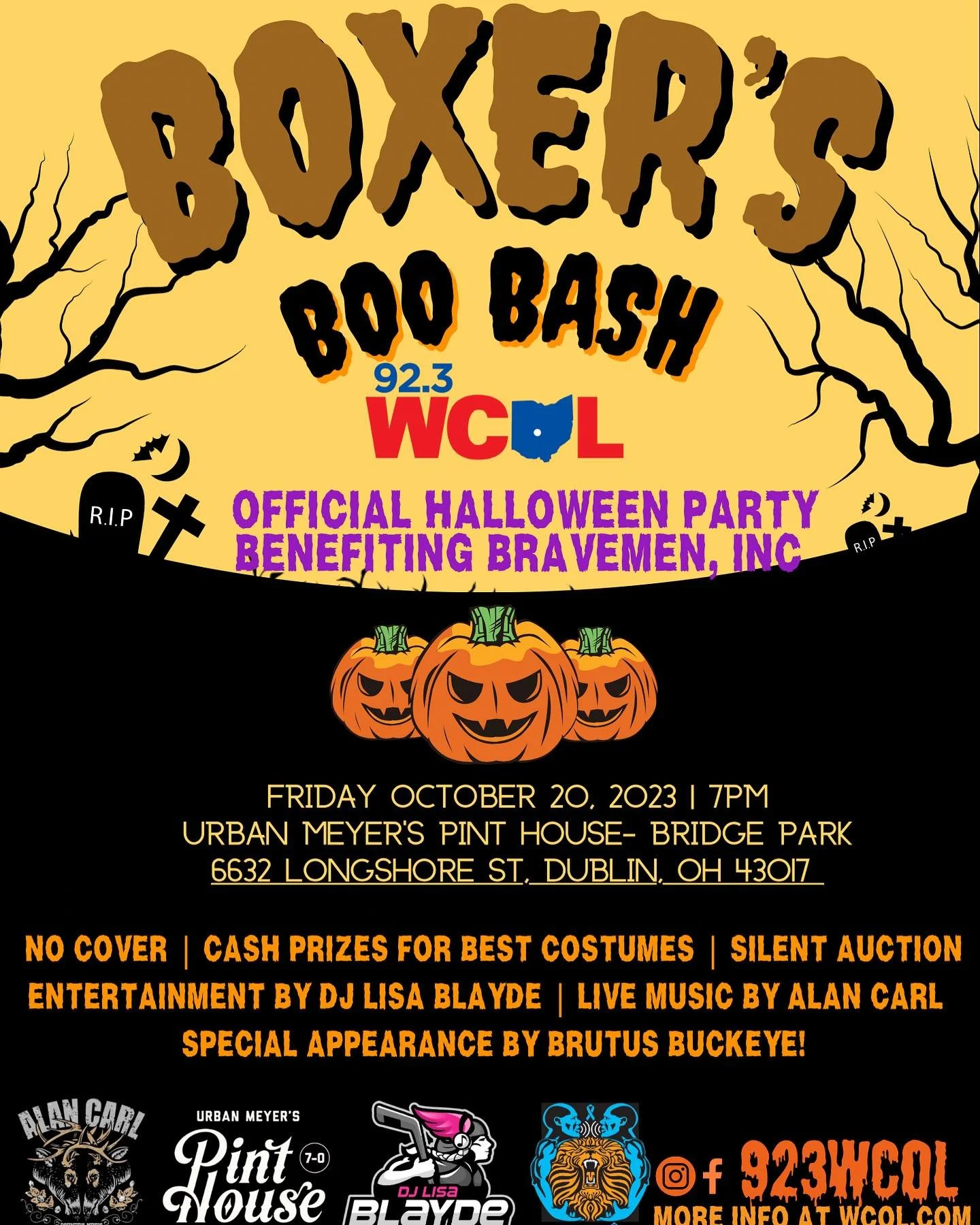 Boxer's Boo Bash at Urban Meyer's Pint House — Bridge Park