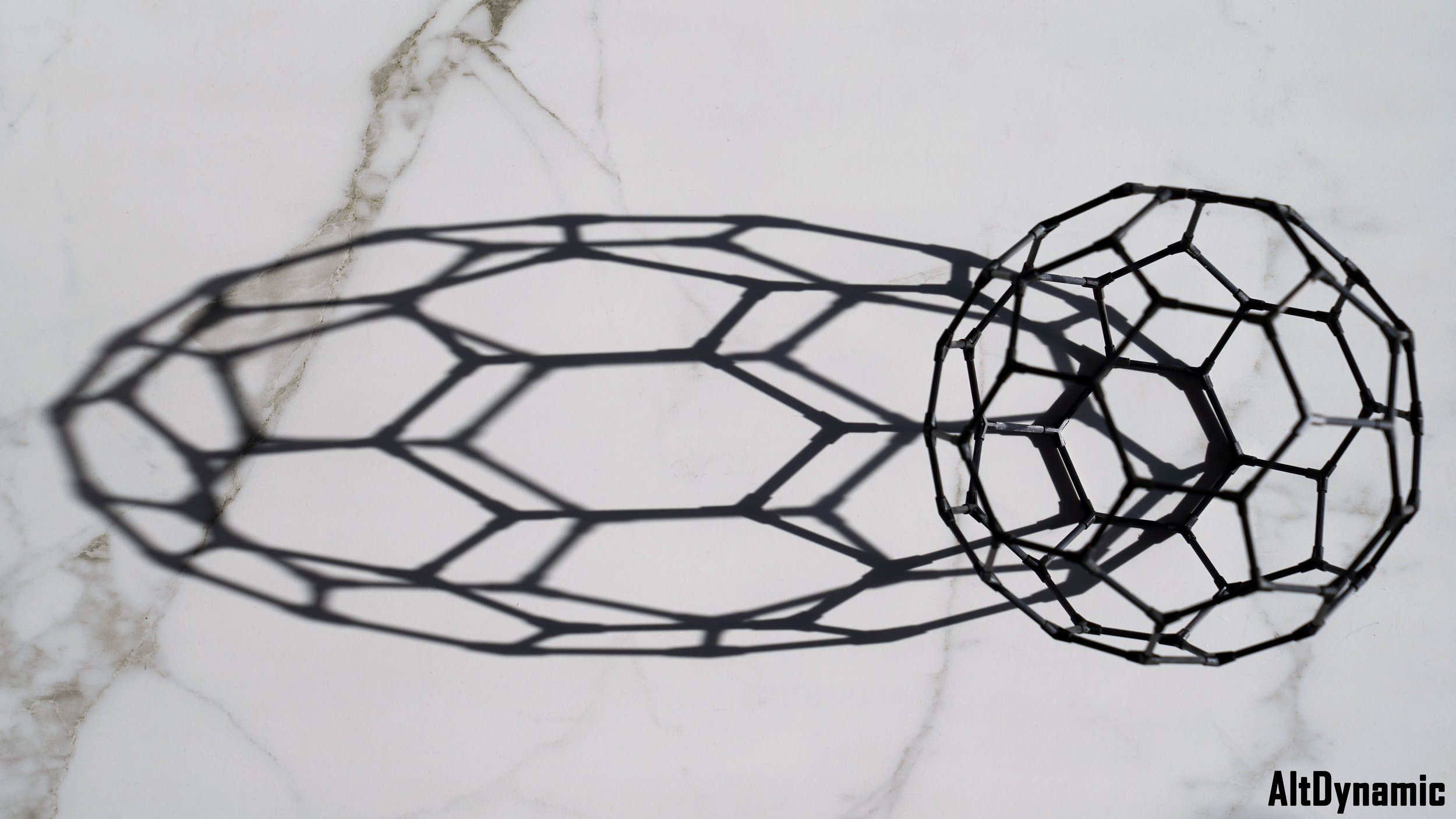 Buckyball - C60 Carbon Fiber Model