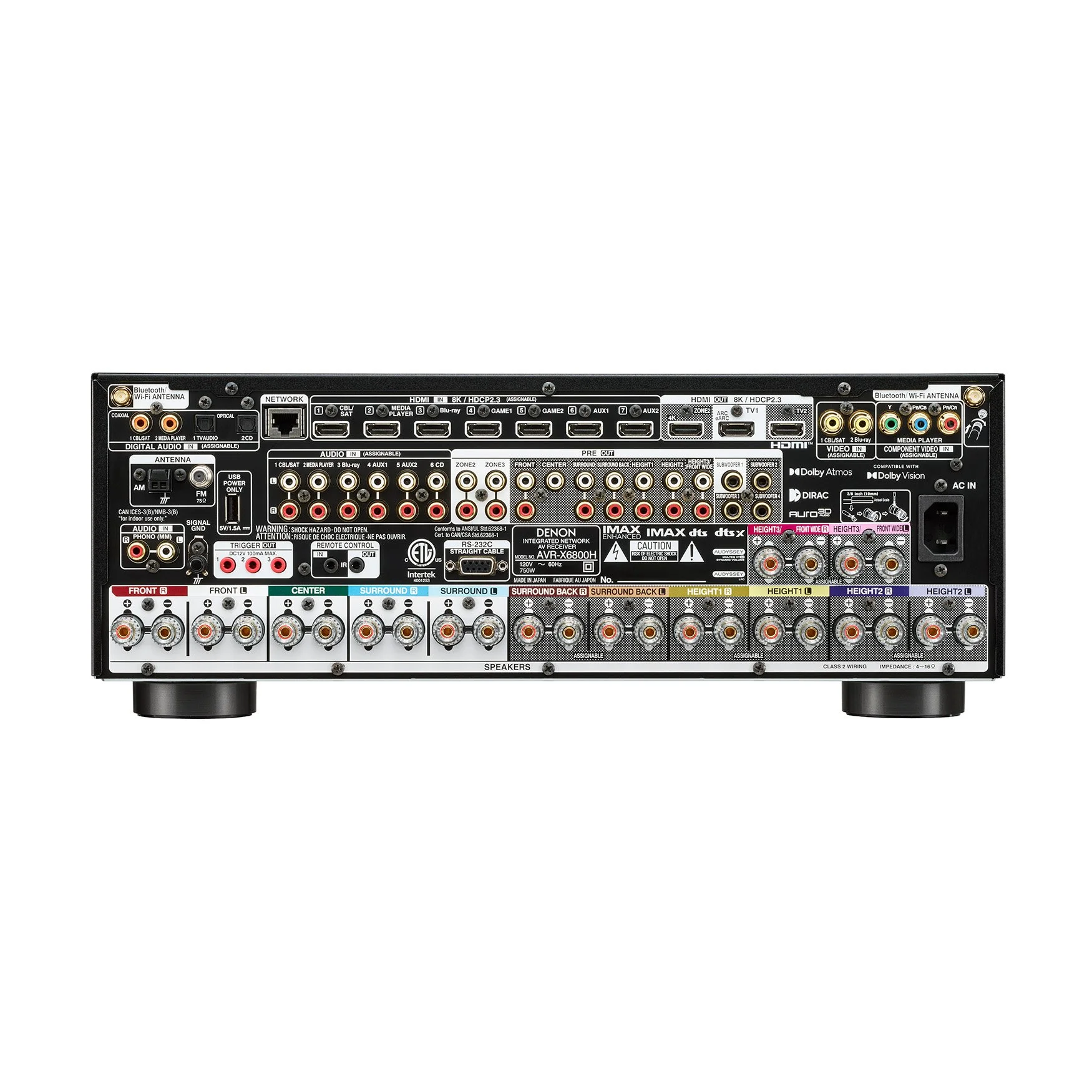 Denon AVR-X6800H | AV Receiver — Creative Audio in Winnipeg