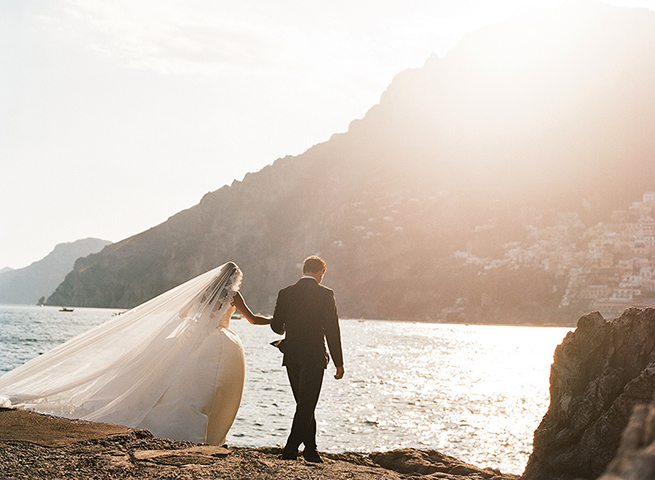 Destination Wedding at Villa Treville in Positano, Italy | Christina ...