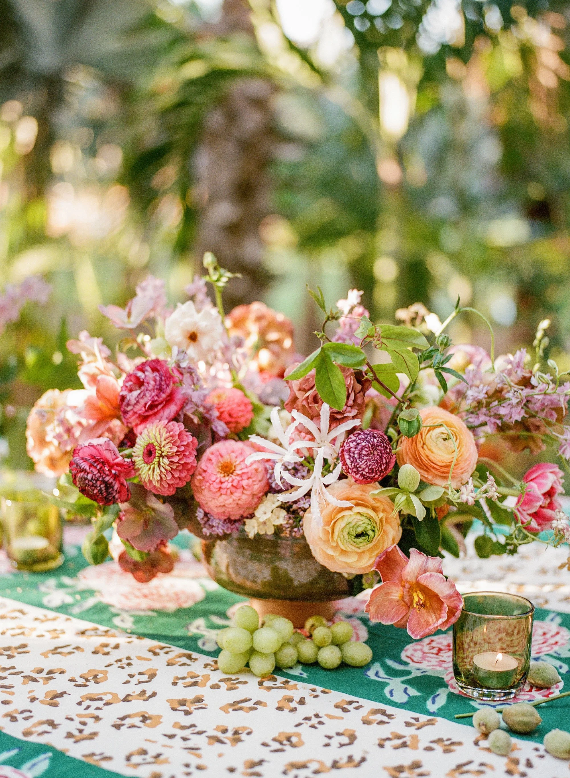 Maximalist pattern-on-pattern wedding inspiration at Acre Baja in Cabo ...