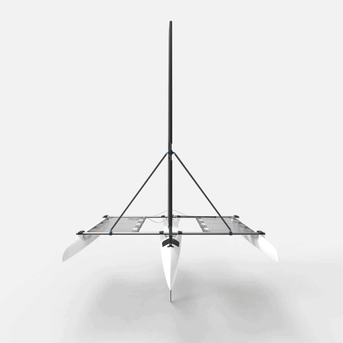 Modular multihull boat — small trimaran catamaran tacking outrigger ...