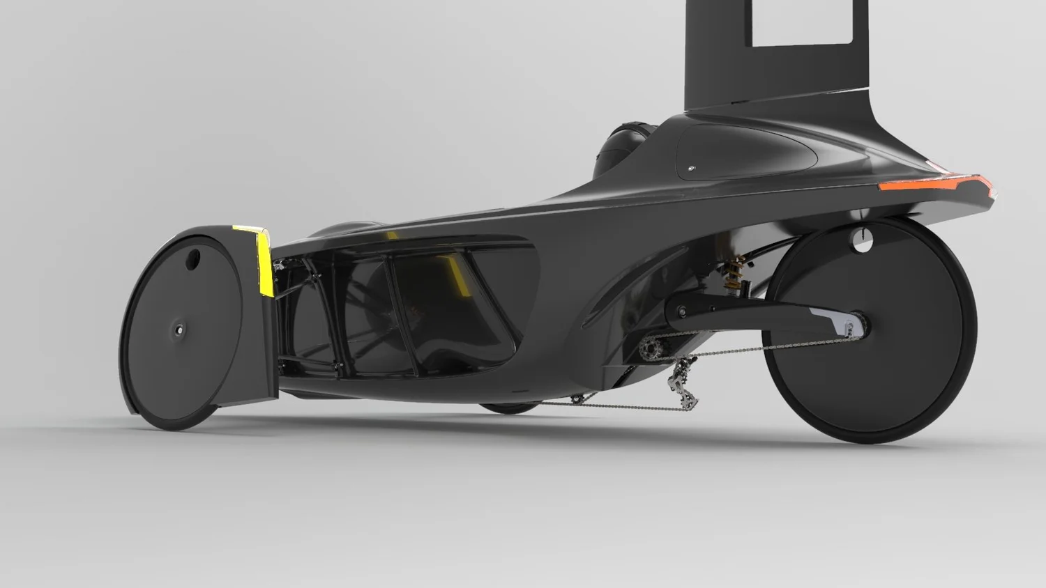 Monocoque recumbent velomobile with wing sail — Pixel & Timber