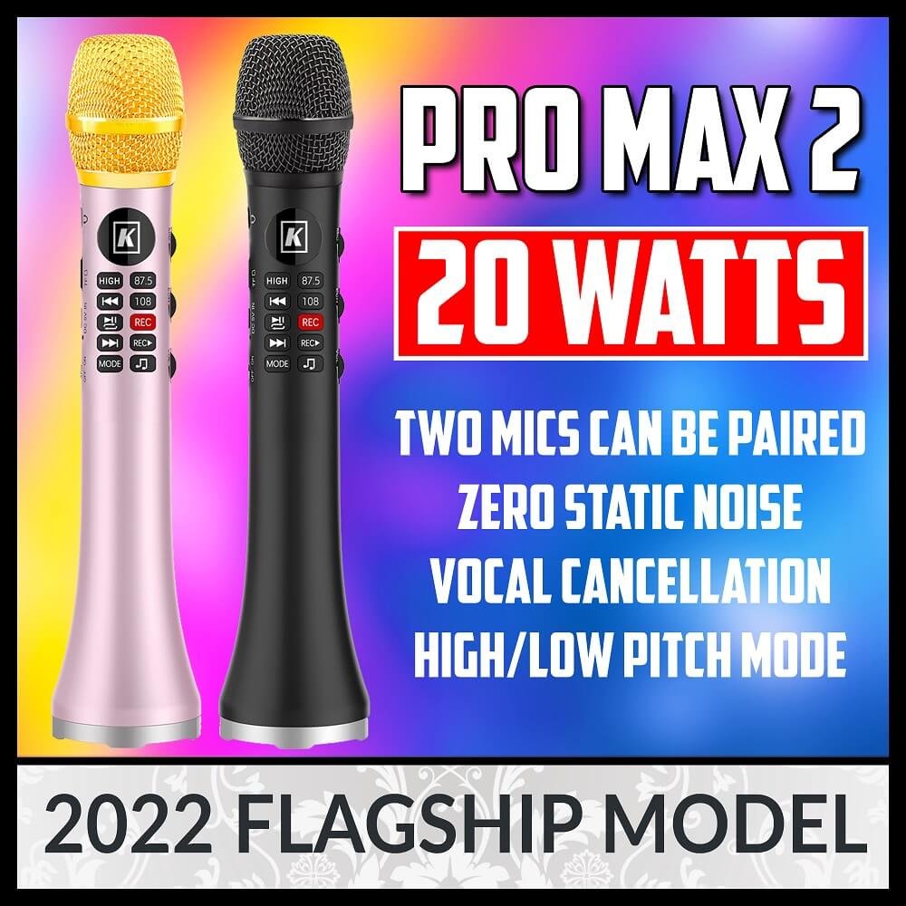 K Hero™ Pro MAX Portable Karaoke Microphone — K HERO