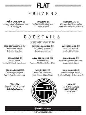 Menu — The Flat