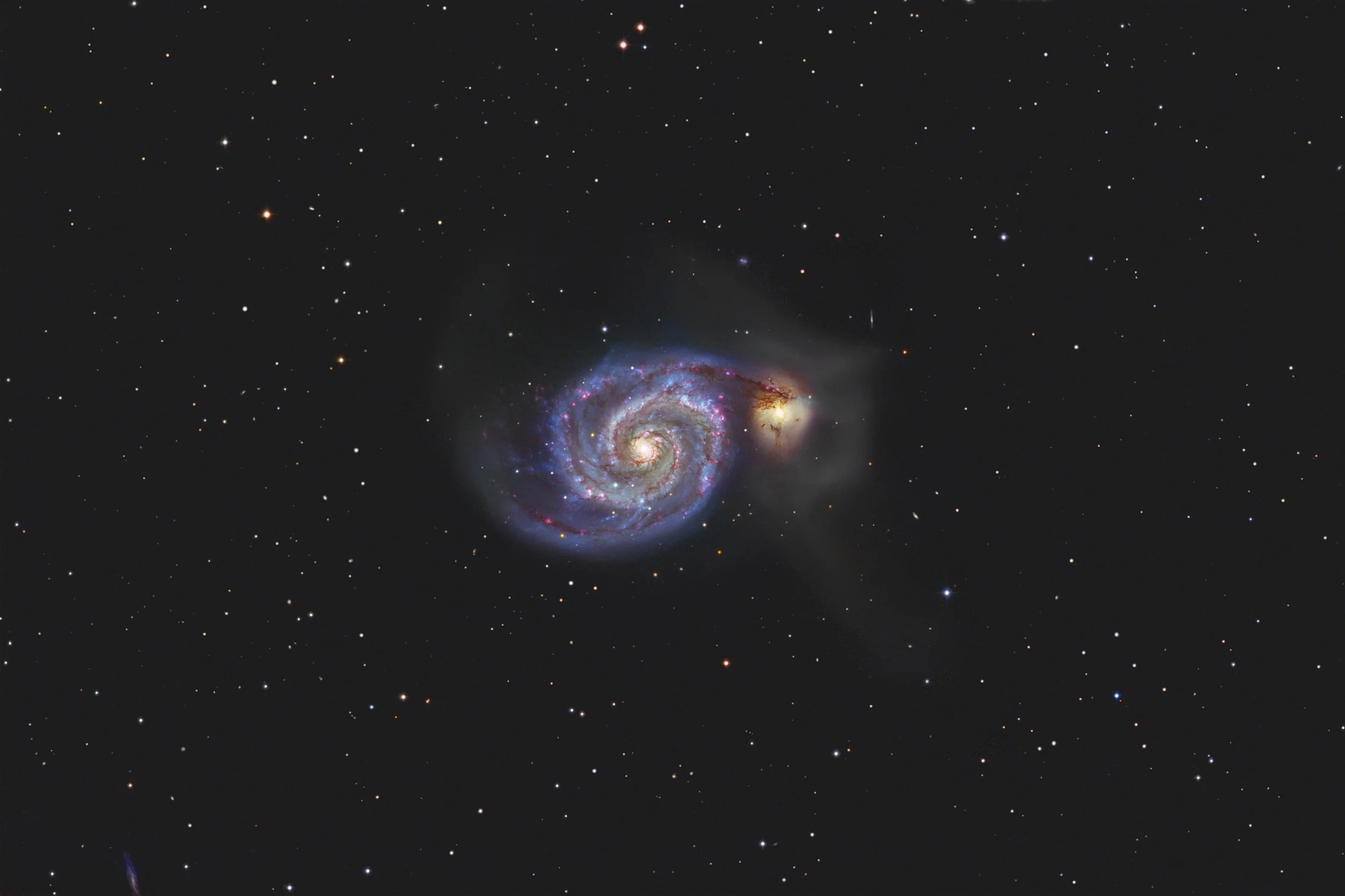 M51, The Whirlpool Galaxy in Canes Venatici — Rod Pommier Astrophotography