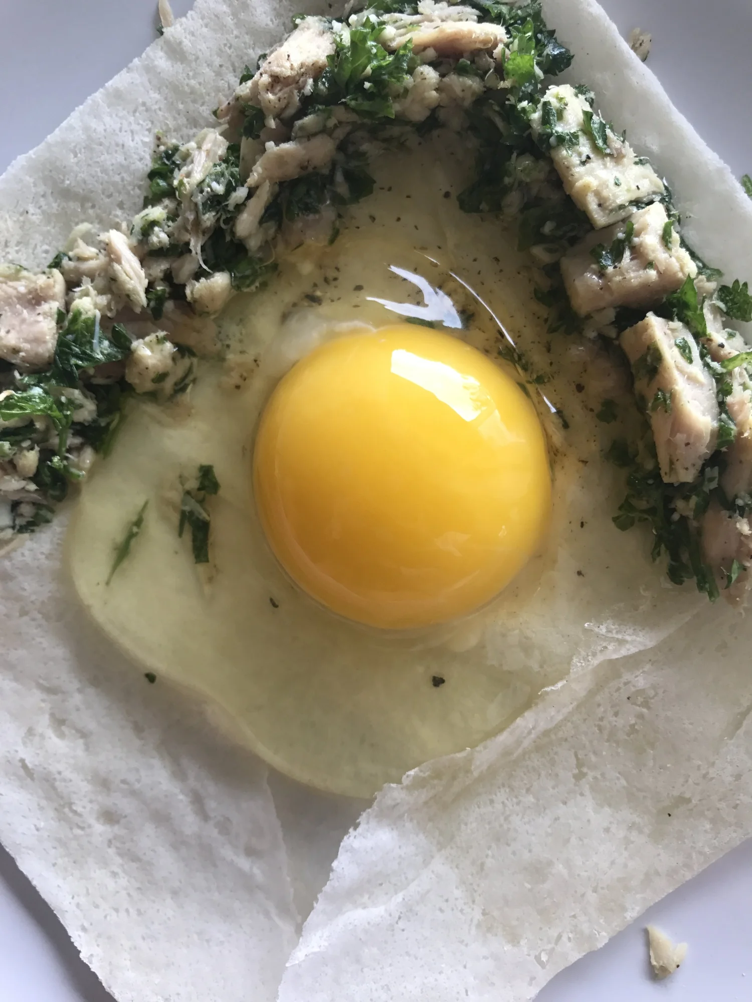 Tunisian brik with parsley and egg — Our Tunisian Table
