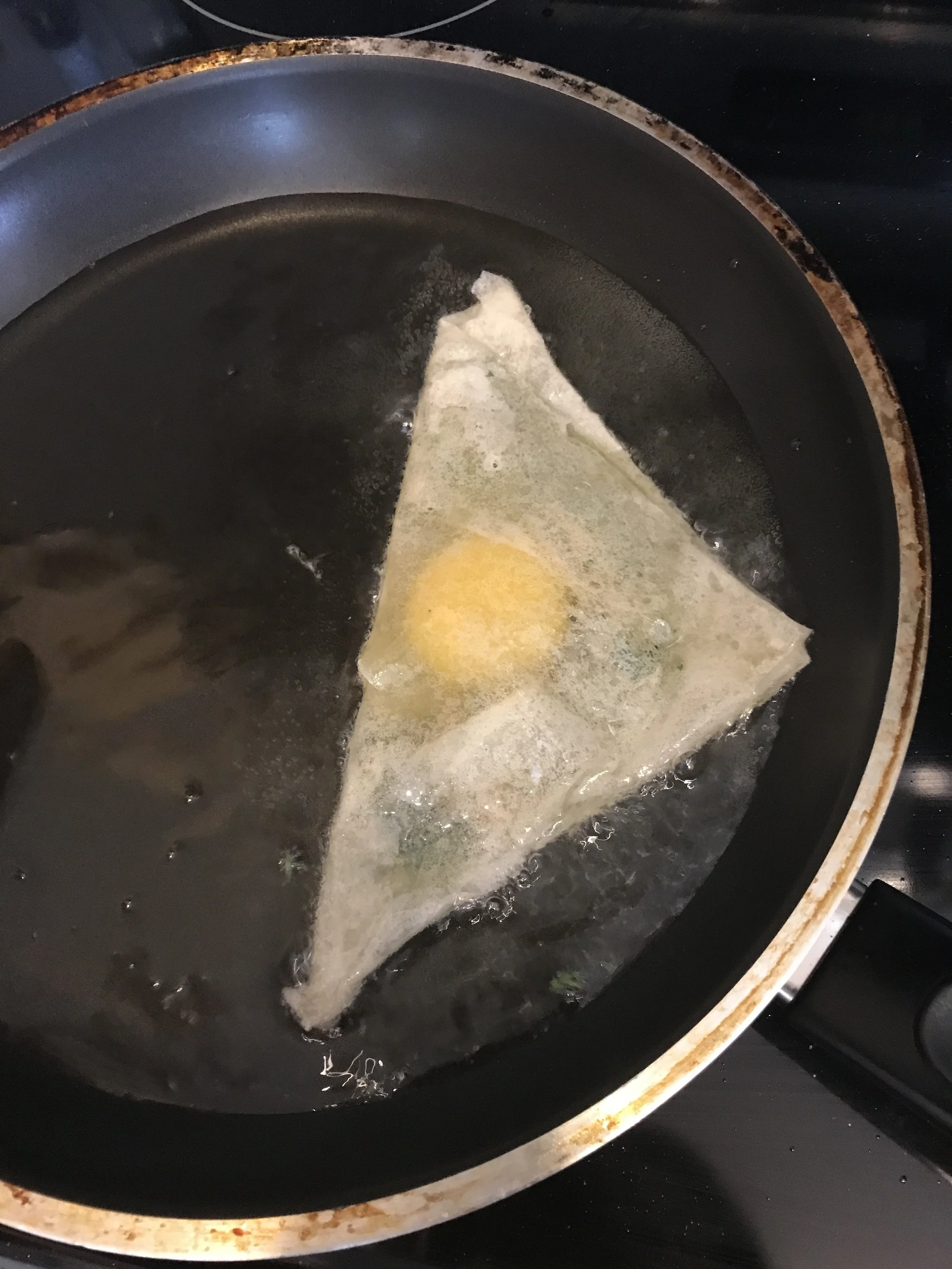 Tunisian brik with parsley and egg — Our Tunisian Table