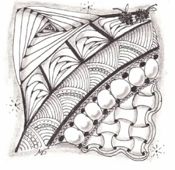 4 Easy Steps to Tangling with a Template — I Teach Tangling