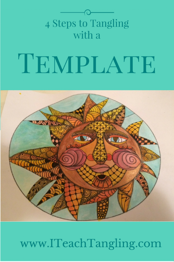 4 Easy Steps to Tangling with a Template — I Teach Tangling
